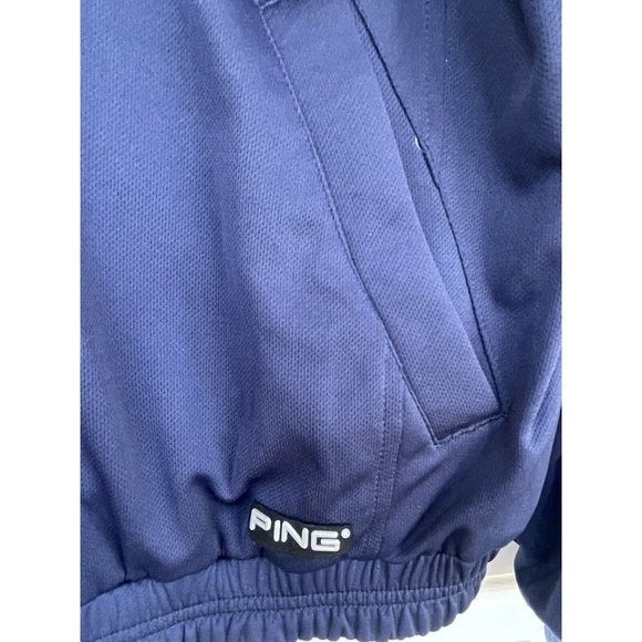 Ping | Jackets & Coats | Ping Golf Jacket Mens Large Blue Full Zip Up ...